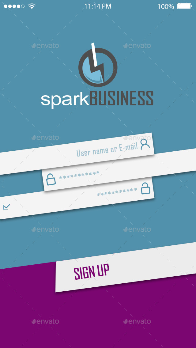 Creative App Sign in & Registration Page, Web Elements | GraphicRiver