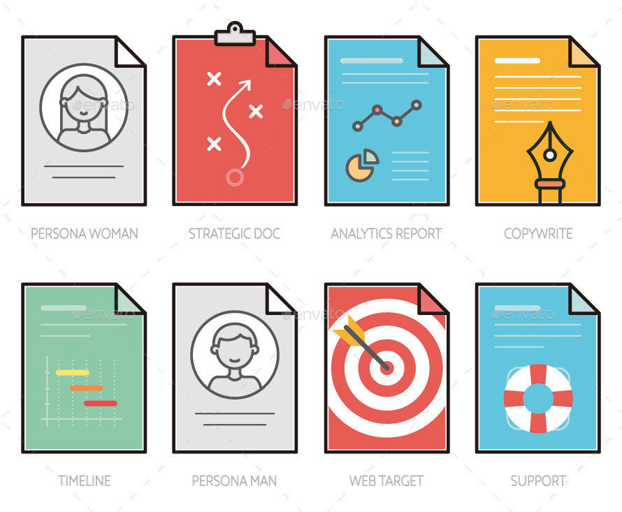 UX Workflow - Documents, Icons | GraphicRiver