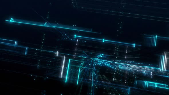 Digital Lines Structure, Motion Graphics | VideoHive
