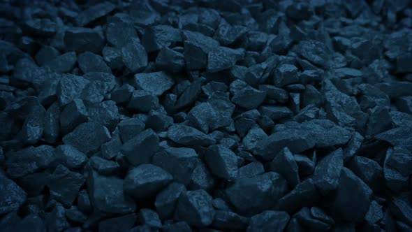 Passing Blue Metallic Mineral Rocks, Stock Footage | VideoHive