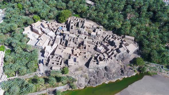 Wadi Mahram Samail From Top 4K Drone Oman, Stock Footage | VideoHive