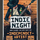 Indie Night Poster/Flayer, Print Templates | GraphicRiver