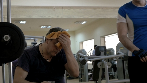 Refreshment During a Training Break , Stock Footage | VideoHive