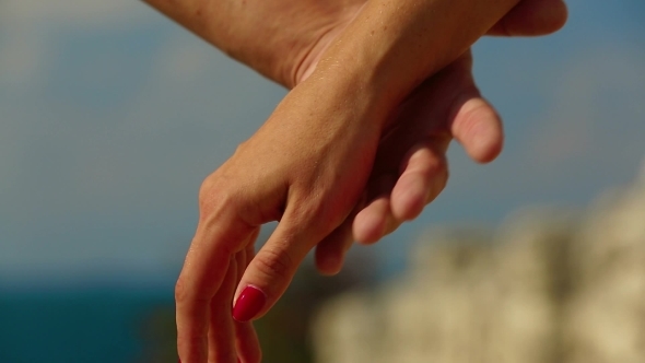 Holding Hands Touch Each Other, Stock Footage | VideoHive