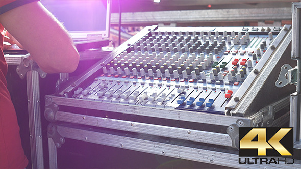 Backstage Audio Mixer, Stock Footage | VideoHive