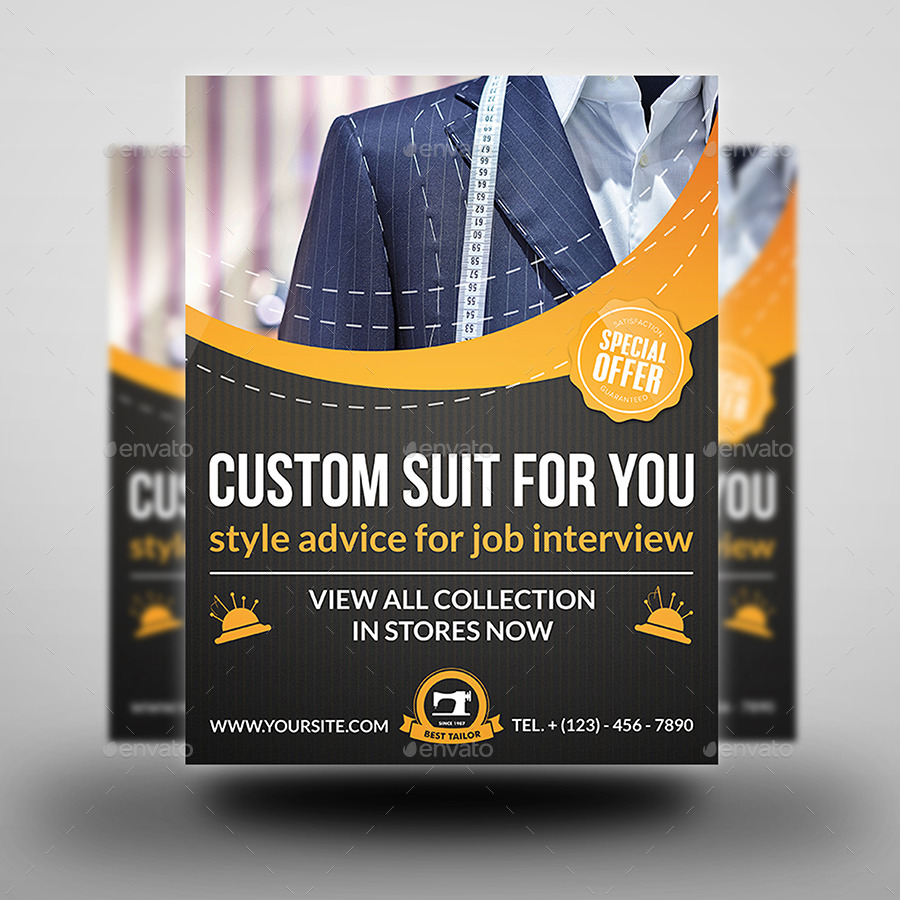 Tailor Fashion Advertising Bundle, Print Templates | GraphicRiver