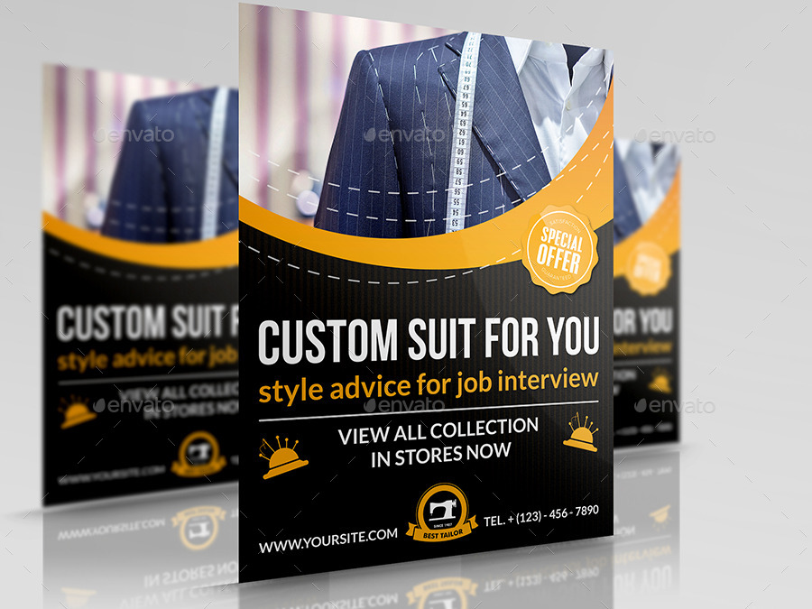 Tailor Fashion Advertising Bundle, Print Templates | GraphicRiver
