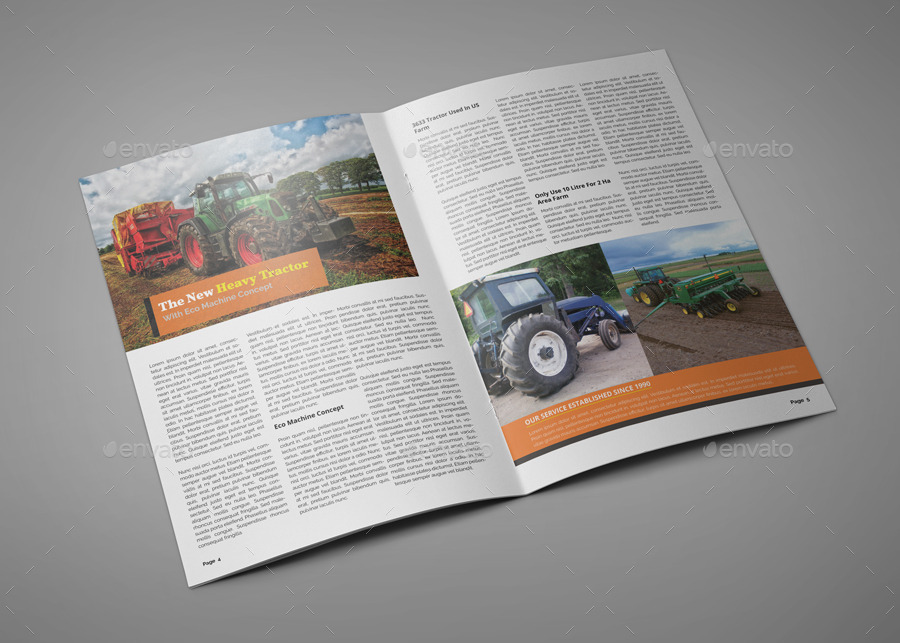 Construction Magazine, Print Templates | GraphicRiver