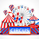 Circus Fun Fair Carnival Background, Vectors | GraphicRiver