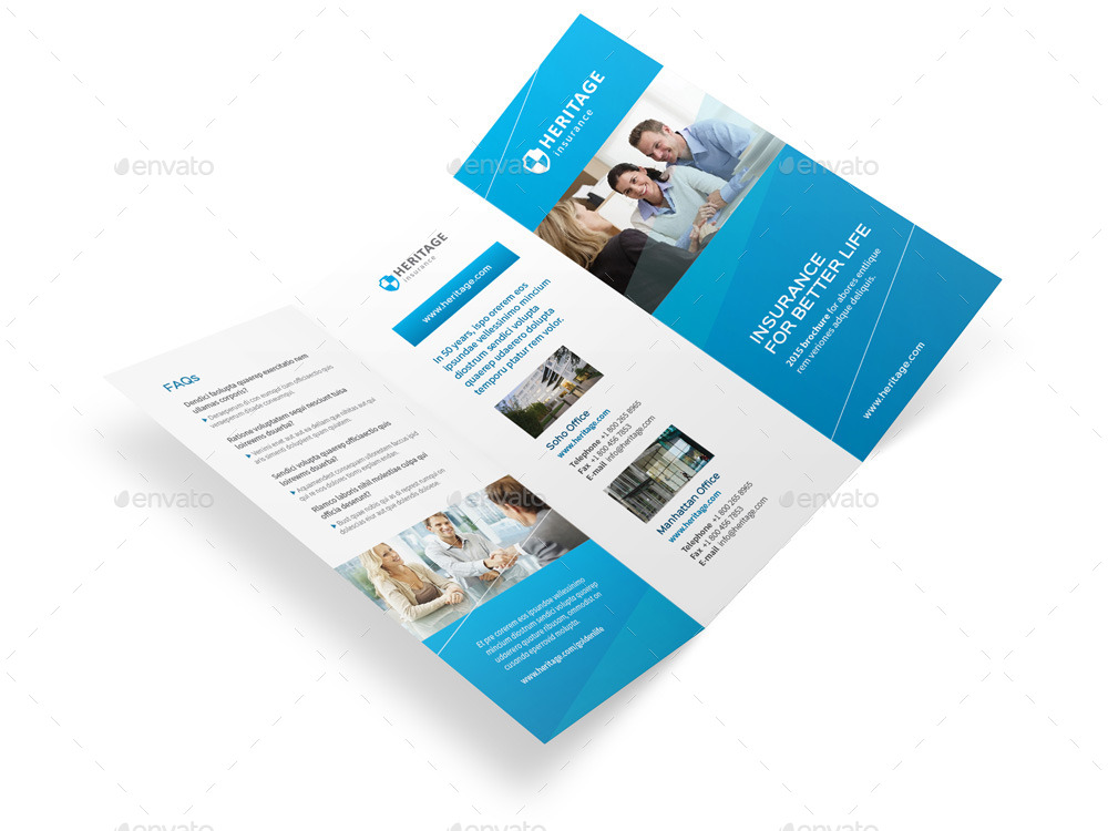 Insurance Company Print Bundle, Print Templates | GraphicRiver