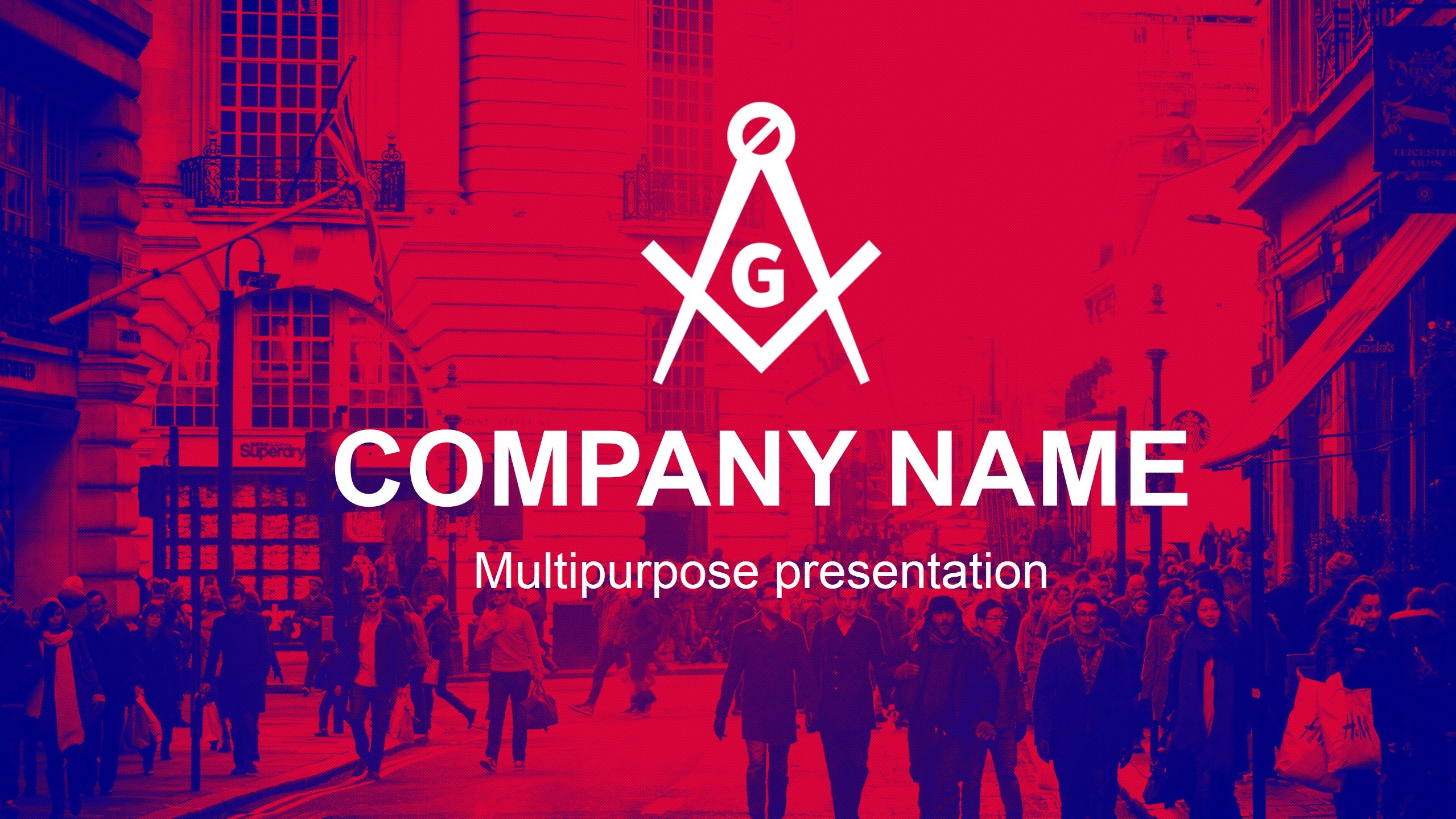 RED and BLUE Powerpoint Sliders Template, Presentation Templates ...