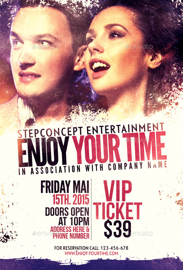 Enjoy Your Time Flyer Template, Print Templates | GraphicRiver