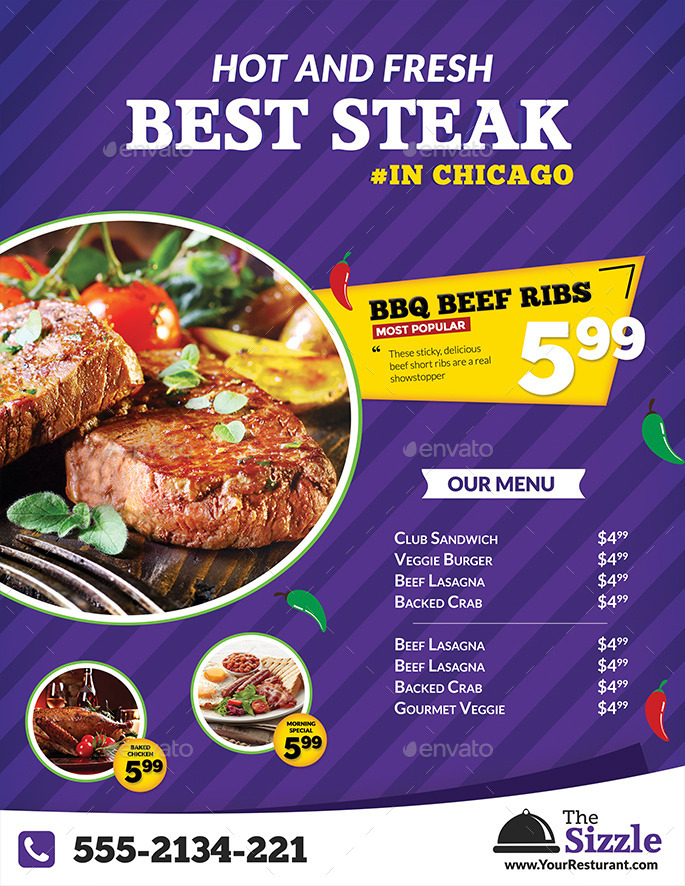 Restaurant Flyer Collection Vol 01, Print Templates | GraphicRiver