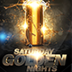 Saturday Golden Nights, Print Templates | GraphicRiver