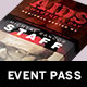 Charity Event Pass Template, Print Templates | GraphicRiver