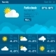 Weather Interface Flat Concept, Vectors | GraphicRiver