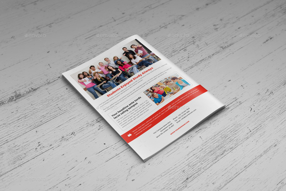 Student Education Newsletter Design, Print Templates | GraphicRiver