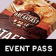 Restaurant Event Pass Template, Print Templates | GraphicRiver