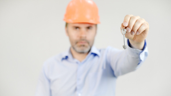 Engineer Giving Keys, Stock Footage | VideoHive