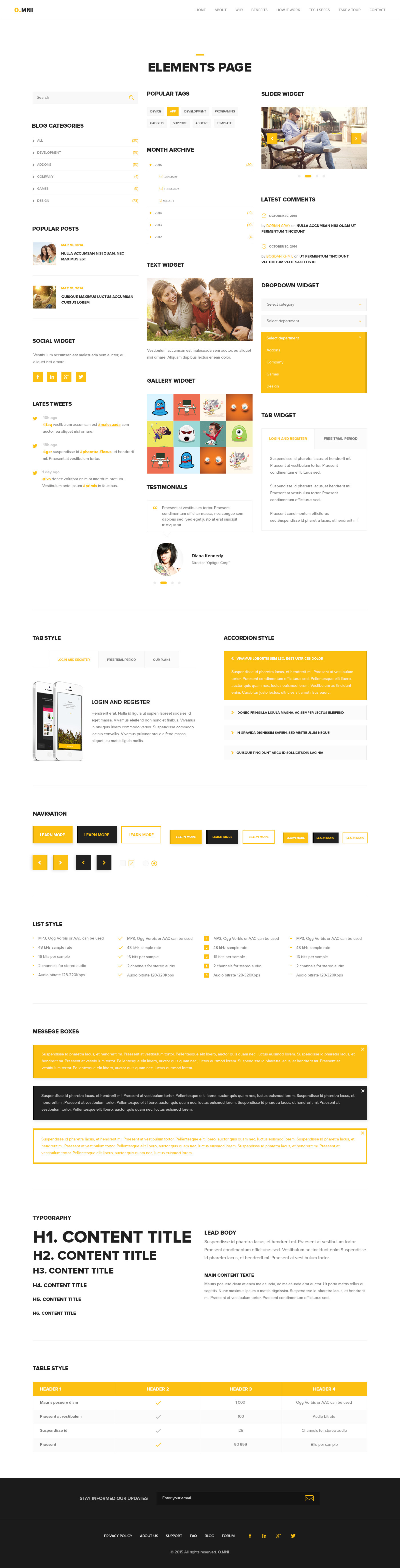 Omni - Modern HTML App Template by UnionAgency | ThemeForest