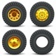 Construction Machines Wheels, Vectors | GraphicRiver
