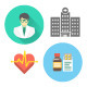 Flat Medical and Healthcare Icons by vectorikart | GraphicRiver