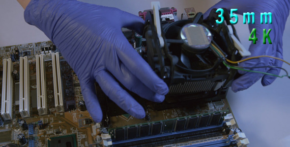 Removing CPU From Motherboard , Stock Footage | VideoHive