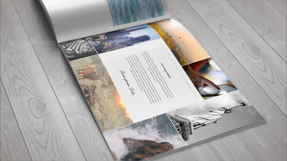 A4 Landscape Brochure Mock-Up, Graphics | GraphicRiver
