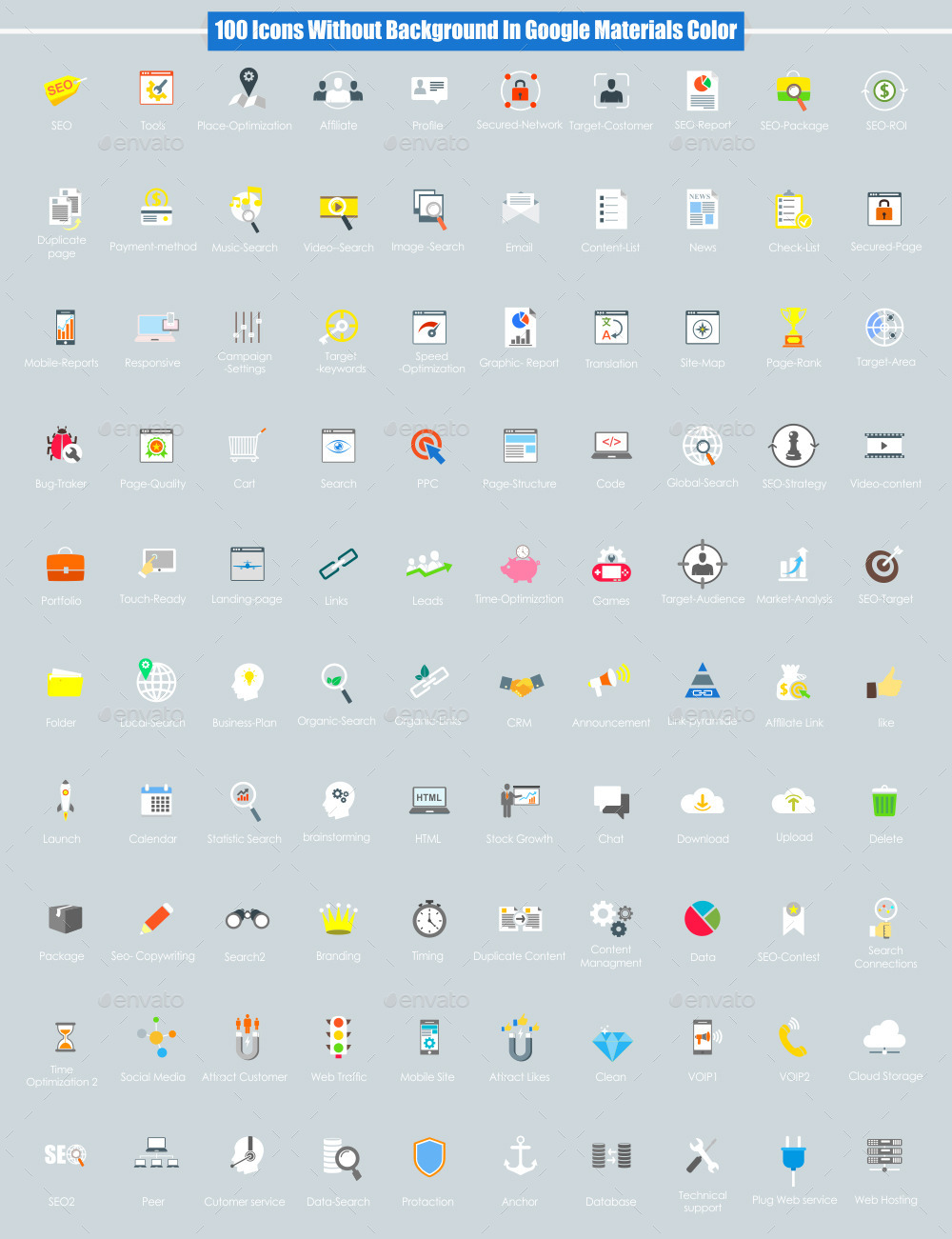 1000 SEO Icons-Mega Pack , Icons | GraphicRiver