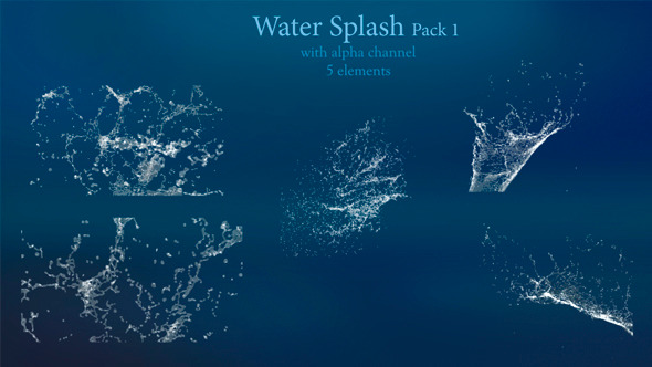Water Splash Pack 1, Motion Graphics | VideoHive