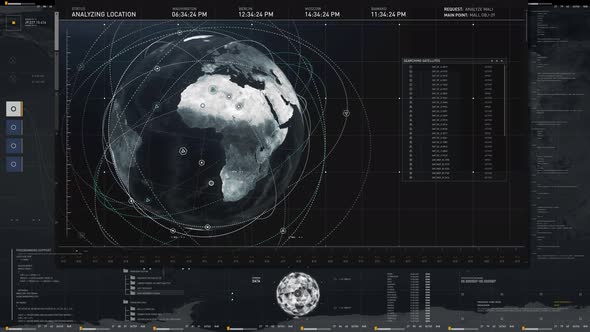 Planet Scan System Tracking Location Of Airport For Territorial Data ...