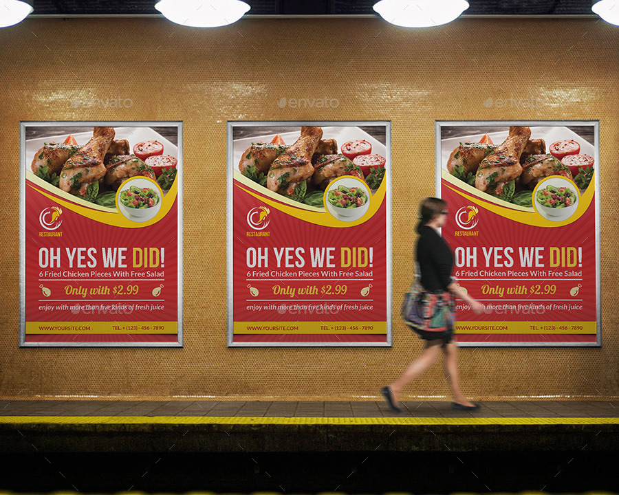Restaurant Poster Template Vol.5, Print Templates | GraphicRiver