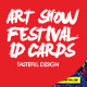 Art Show Festival ID Cards & Badge, Print Templates | GraphicRiver