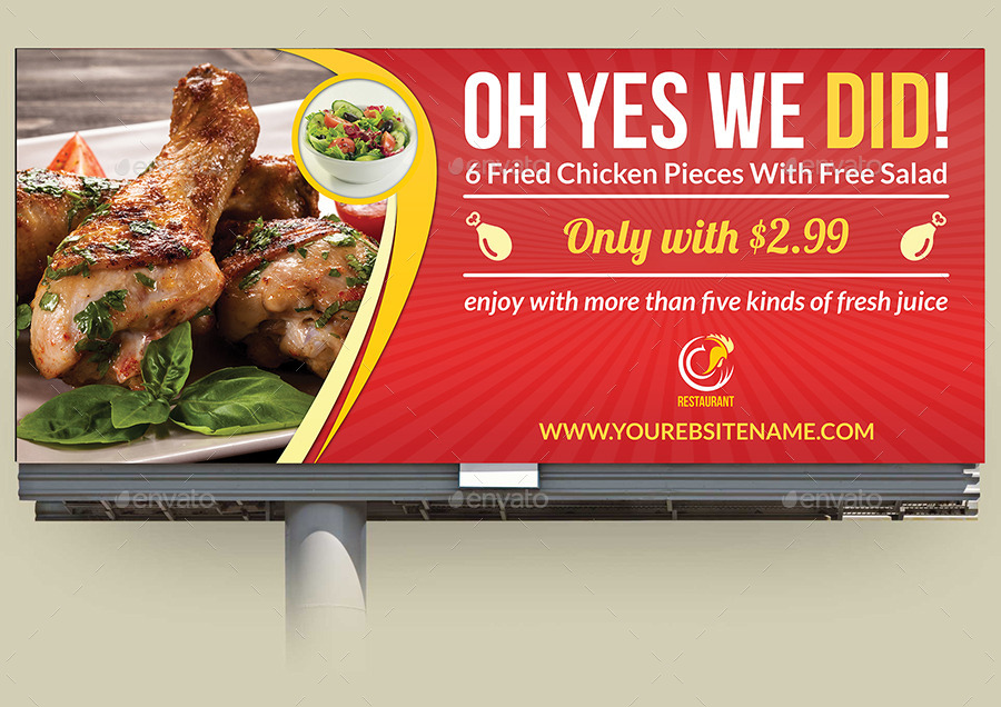 Restaurant Billboard Vol.2, Print Templates | GraphicRiver