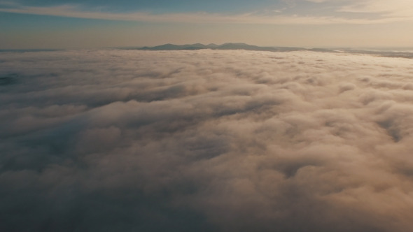 Epic Aerial above Clouds and Fog, Stock Footage | VideoHive