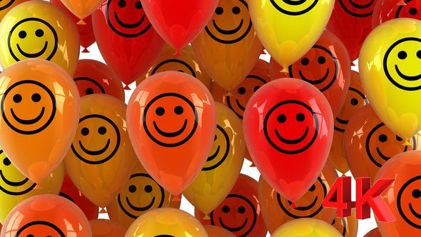 Funny Balloons Move Up, Motion Graphics | VideoHive