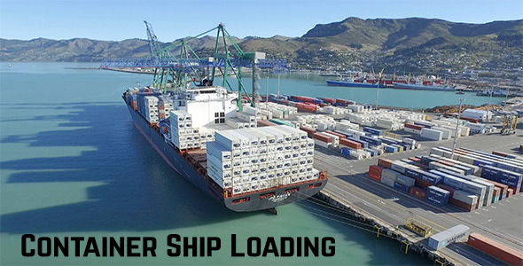 Container Ship Loading, Stock Footage | VideoHive