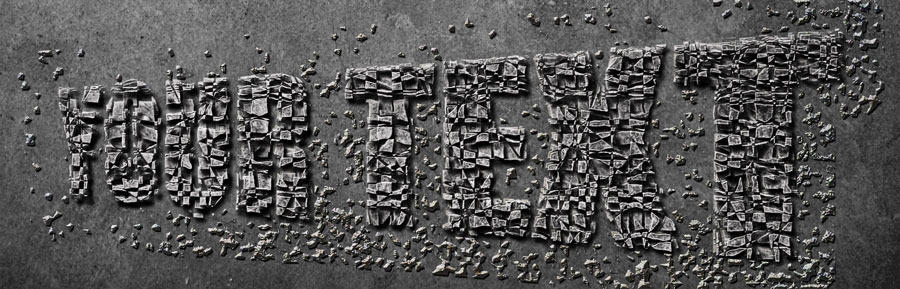 Shattered Text Creator, Add-ons | GraphicRiver