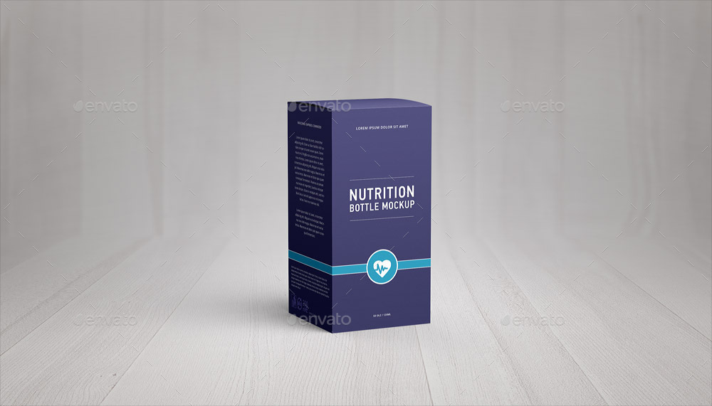 Nutrition jar and box mock-up, Graphics | GraphicRiver