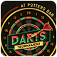 Darts Mag. Ad, Poster or Flyer – Flat & 3D , Print Templates | GraphicRiver