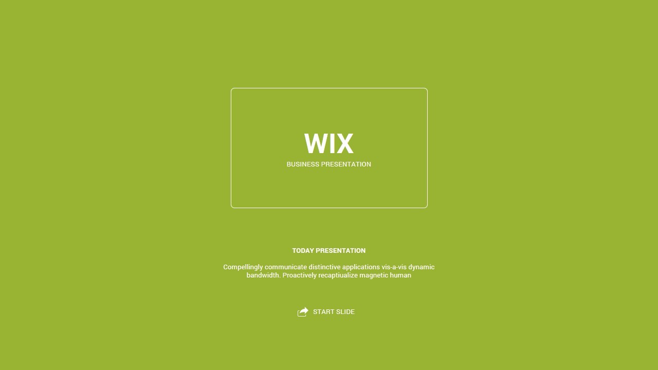 Wix - Presentation Template, Presentation Templates | GraphicRiver