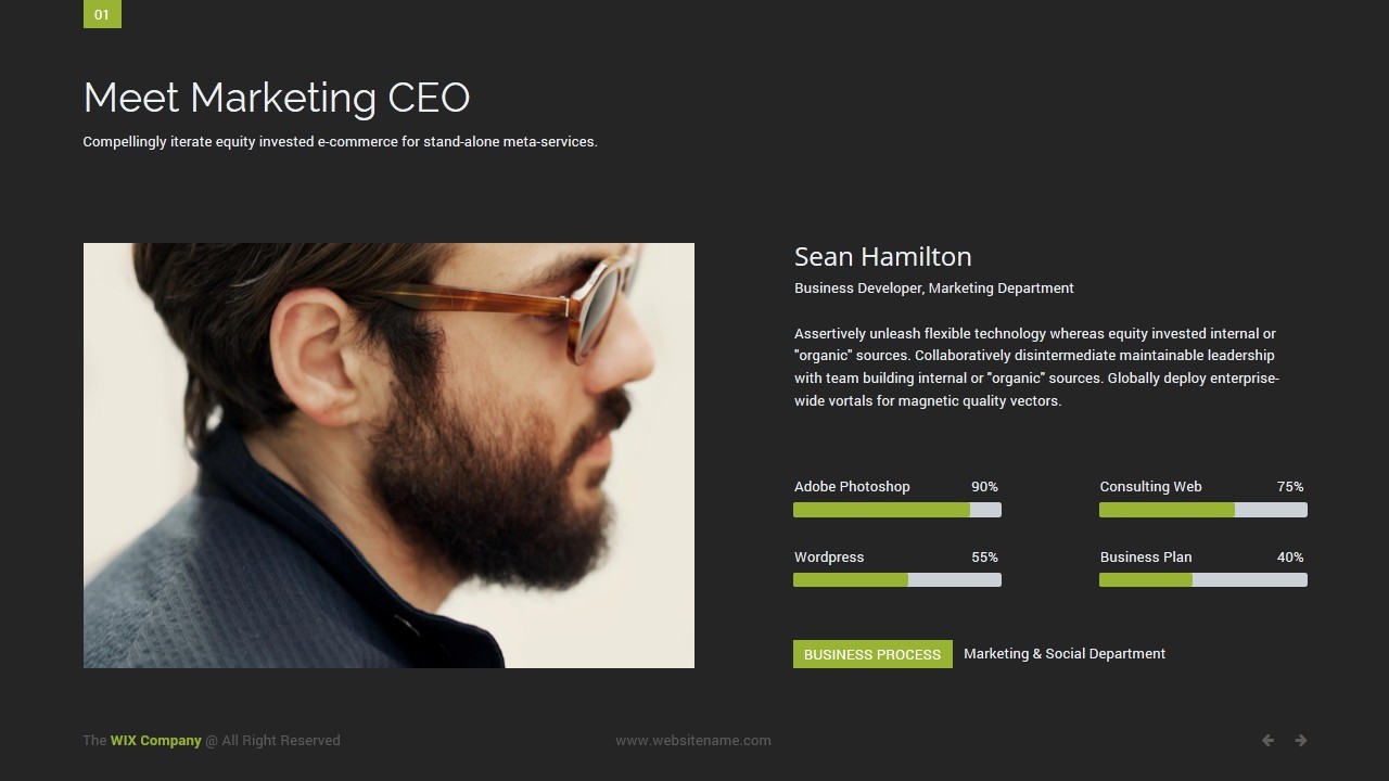 Wix - Presentation Template, Presentation Templates | GraphicRiver