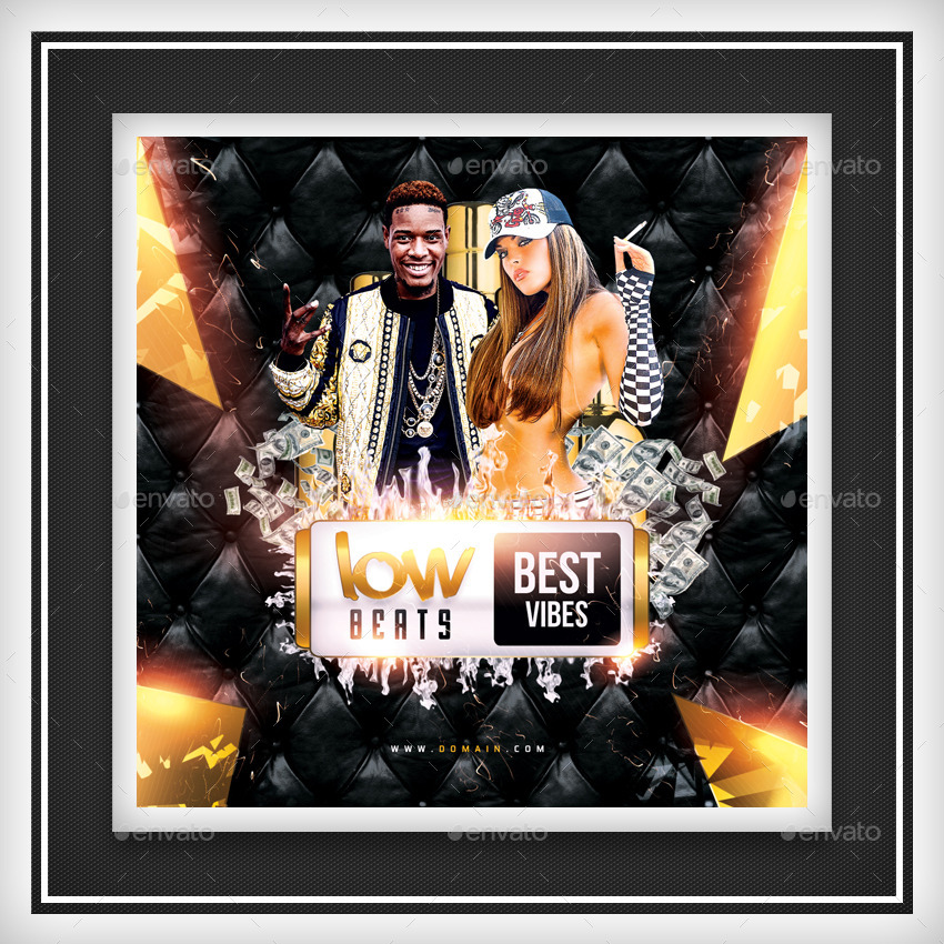 Low Beats - Cd Cover, Print Templates | GraphicRiver