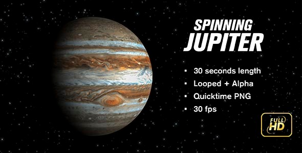 Spinning Jupiter, Motion Graphics | VideoHive