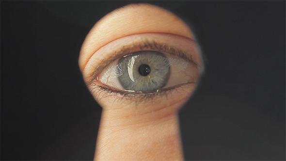 Eye Keyhole, Stock Footage | VideoHive