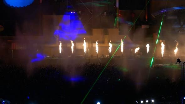 Crowd Dance Party Fire , Stock Footage | VideoHive