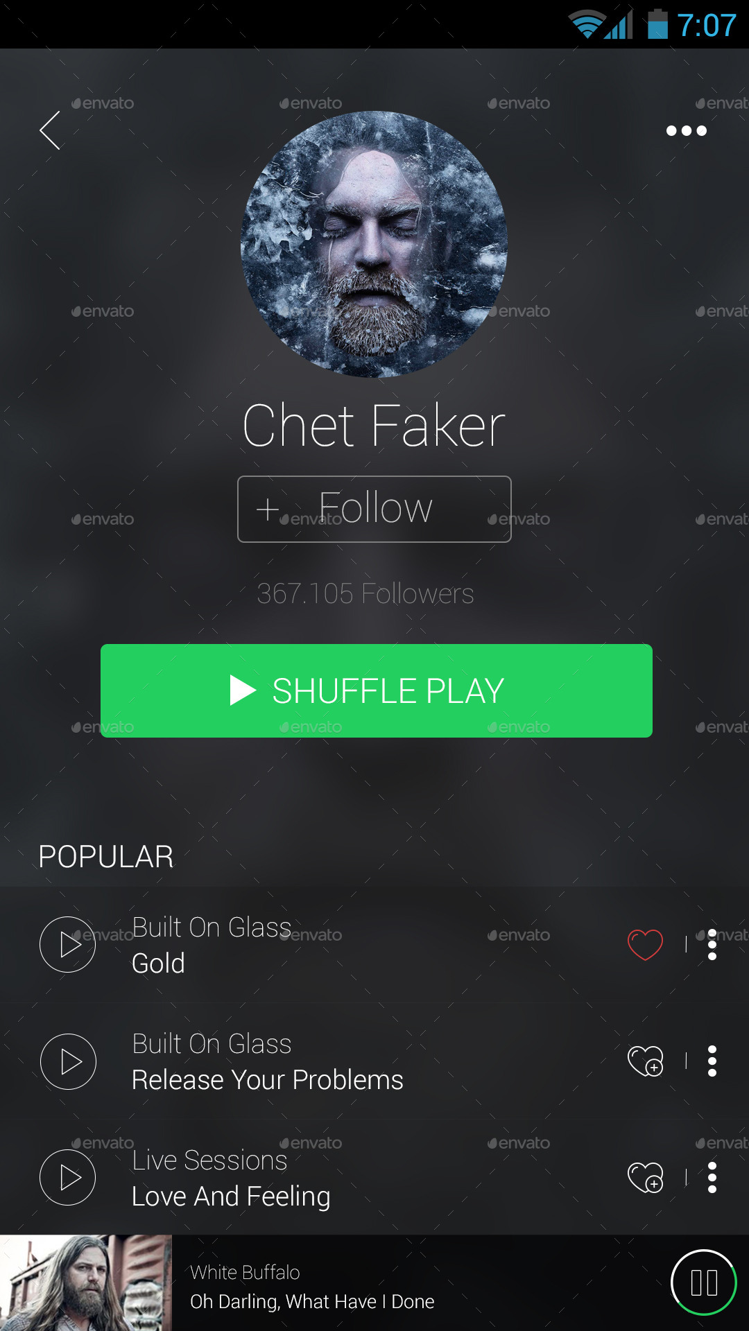 Soundify - Mobile Music App Design, Web Elements | GraphicRiver