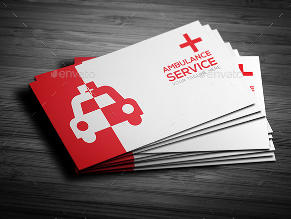 Ambulance Service Business Card , Print Templates | GraphicRiver
