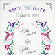 Spring Wedding Save The Date, Print Templates | GraphicRiver