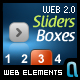 Web 2.0 Styled Slider Boxes, Web Elements | GraphicRiver